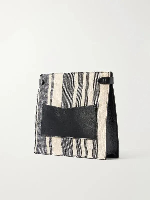 METIER Stowaway Striped Canvas Shoulder Bag