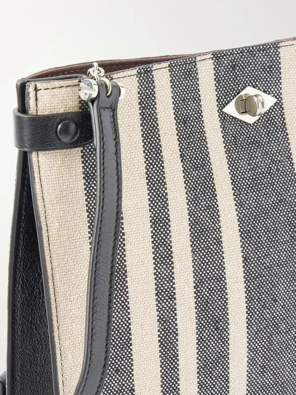 METIER Stowaway Striped Canvas Shoulder Bag