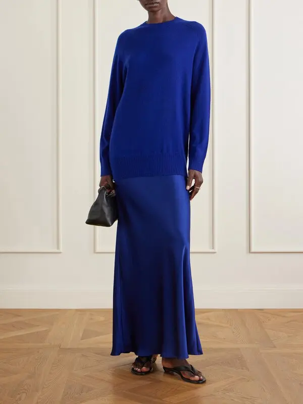 Christopher Esber Monument Cashmere And Silk-satin Maxi Dress