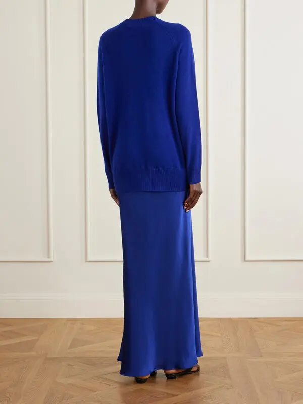 Christopher Esber Monument Cashmere And Silk-satin Maxi Dress