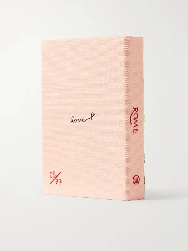 OLYMPIA LE-TAN Rome Embroidered Clutch - Pink