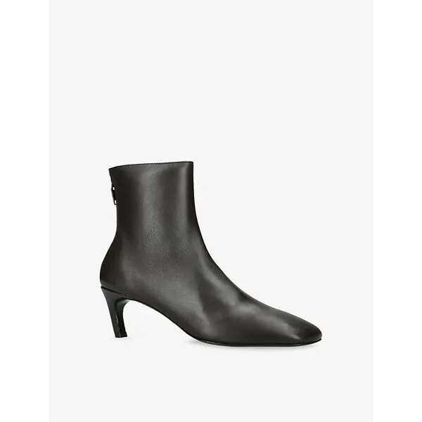 TOTEME Soft Leather Heeled Ankle Boots