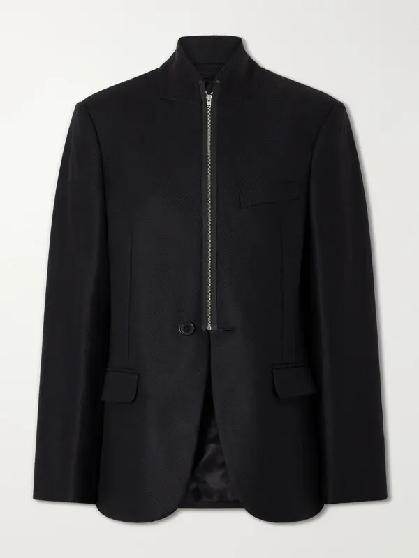 MAISON MARGIELA Wool-blend Zip-up Blazer