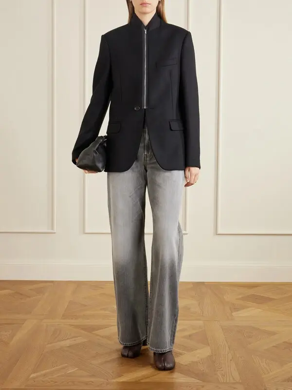 MAISON MARGIELA Wool-blend Zip-up Blazer