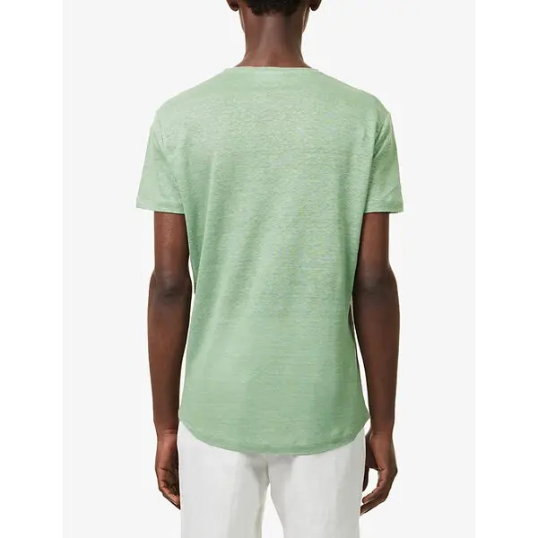 Orlebar Brown Crewneck Short-sleeve Linen T-shirt