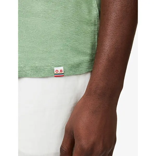 Orlebar Brown Crewneck Short-sleeve Linen T-shirt
