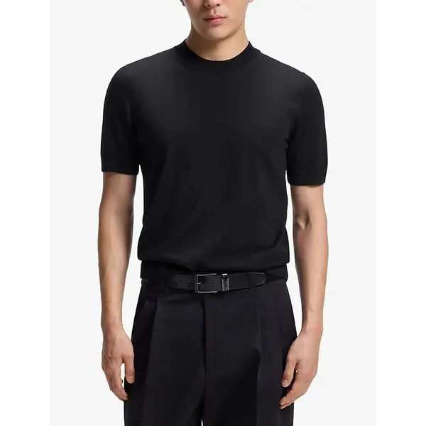 BOSS Short-sleeved Knitted Wool T-shirt