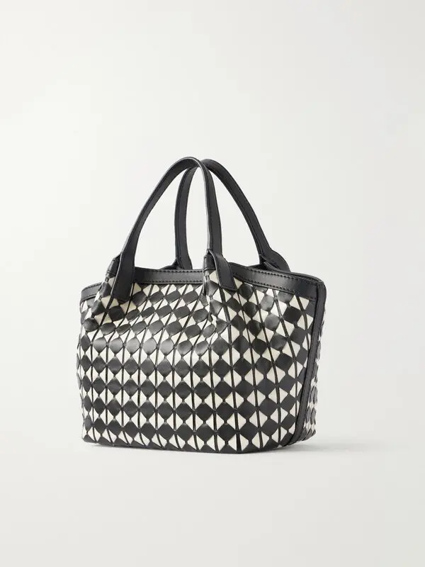 SERAPIAN Mosaico Leather Shoulder Bag