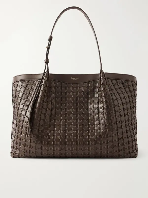SERAPIAN Secret Mosaico Leather Tote