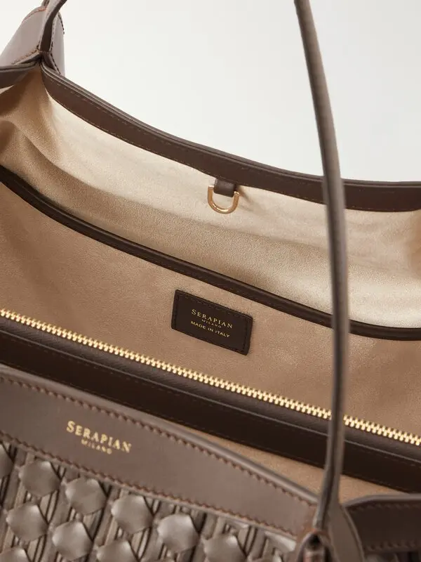SERAPIAN Secret Mosaico Leather Tote