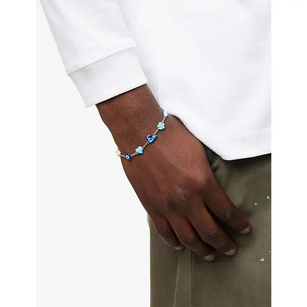 POUBEL Azure Sterling-silver Charm Bracelet