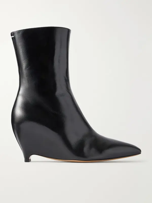 MAISON MARGIELA Heel-less Leather Ankle Boots