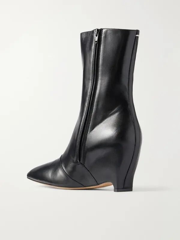 MAISON MARGIELA Heel-less Leather Ankle Boots
