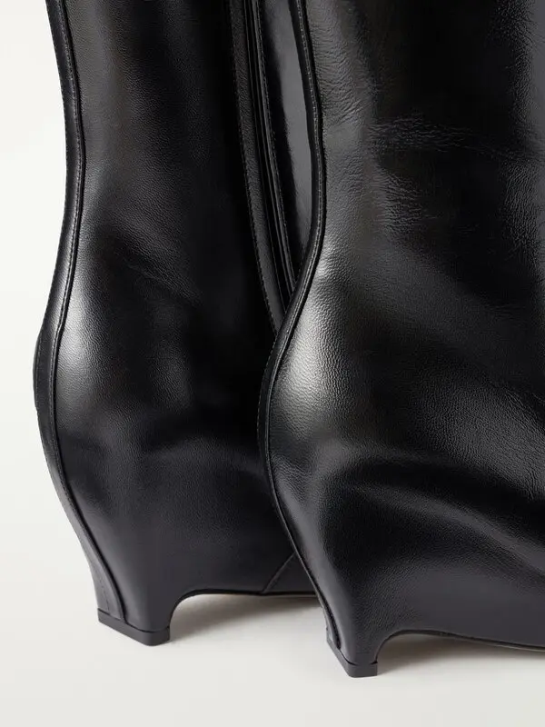 MAISON MARGIELA Heel-less Leather Ankle Boots