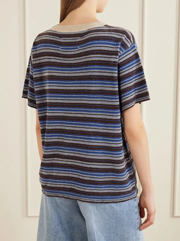 MAISON MARGIELA Striped Knitted T-shirt