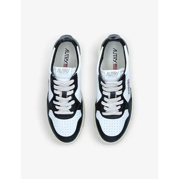 AUTRY Medalist Two-tone Leather Low-top Trainers