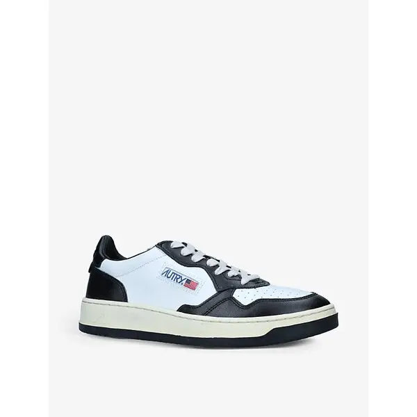 AUTRY Medalist Two-tone Leather Low-top Trainers