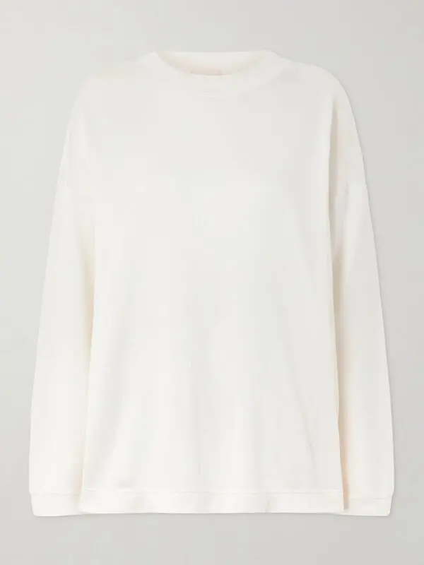 Khaite Dylan Silk Sweatshirt - Neutrals