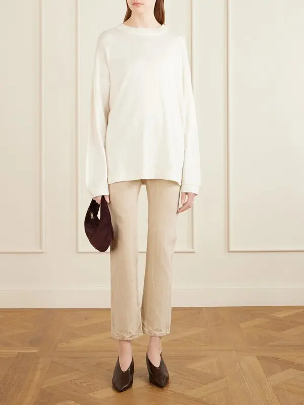Khaite Dylan Silk Sweatshirt