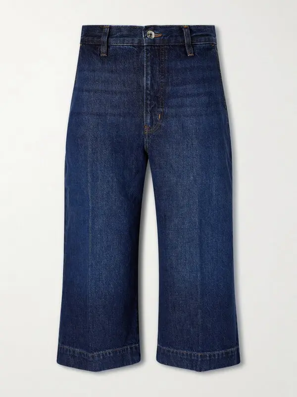 FRAME The Culotte Knee-length Shorts - Blue