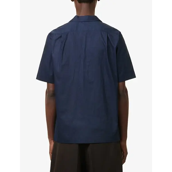 Dries Van Noten Short-sleeve Embroidered Cotton Shirt