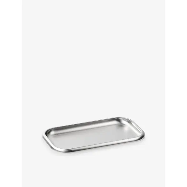 SERVICE PROJECTS Small Brushed Stainless-steel Serving Tray