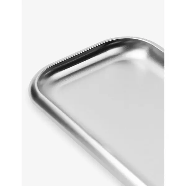 SERVICE PROJECTS Small Brushed Stainless-steel Serving Tray