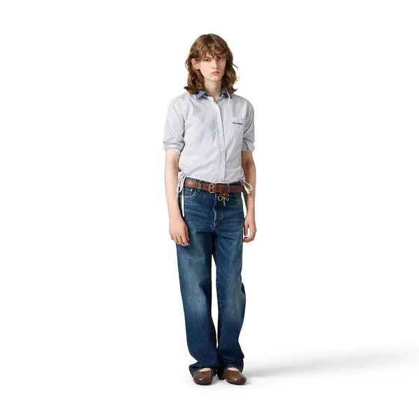 Miu Miu Striped Poplin Shirt
