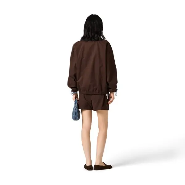 Miu Miu Washed Gabardine Shorts