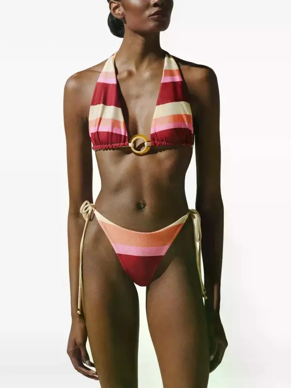 BAOBAB Selena Ring-detail Bikini Top - Red