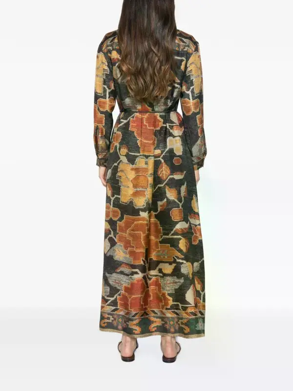 PIERRE-LOUIS MASCIA Graphic Print Maxi Dress