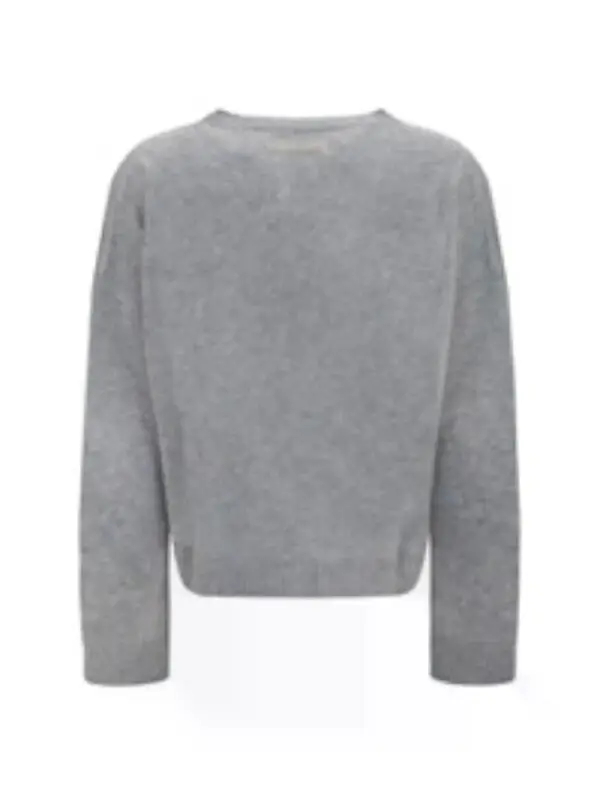 Fabiana Filippi Crew-neck Mélange Sweater - Grey