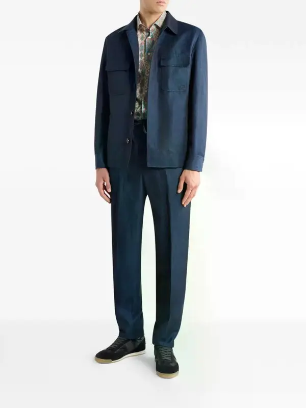 Etro Cashmere And Wool Cloth Overshirt