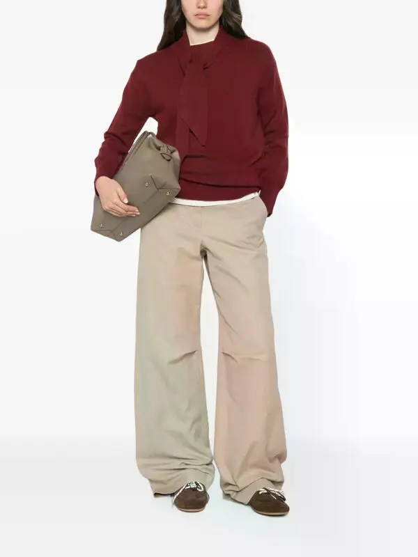 Marella Pussy-bow Knitted Sweater