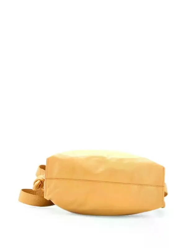 Loewe Puffer Flamenco Knot Clutch Leather Small Shoulder Bag - Yellow