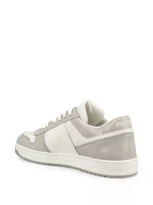 Prada Downtown Logo-patch Sneakers - Grey