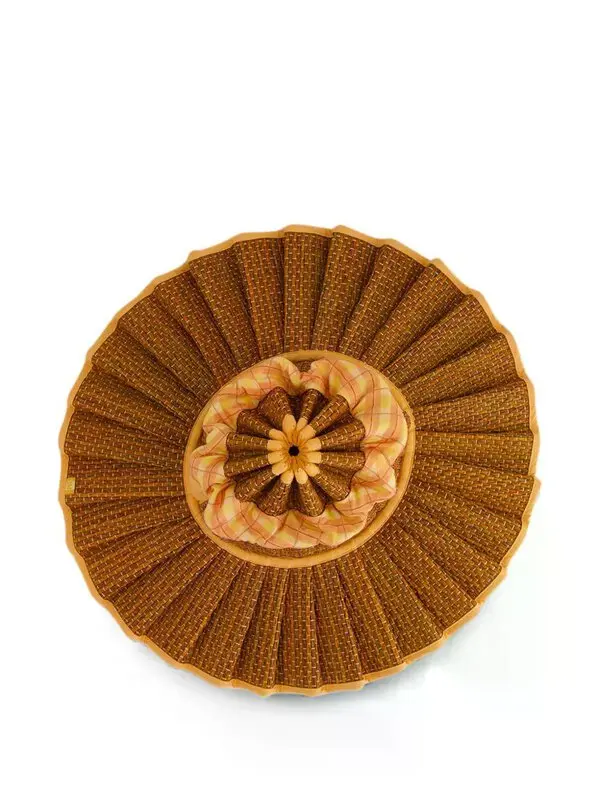 Lorna Murray Ravello Check-pattern Woven Sun Hat