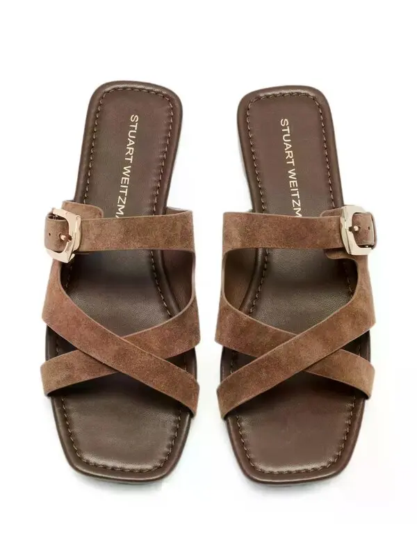 STUART WEITZMAN Buckle-fastening Crossover Sandals