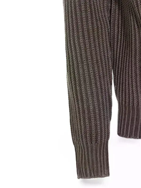 04651 / A TRIP IN A BAG Ribbed Knit Mock Neck Sweater