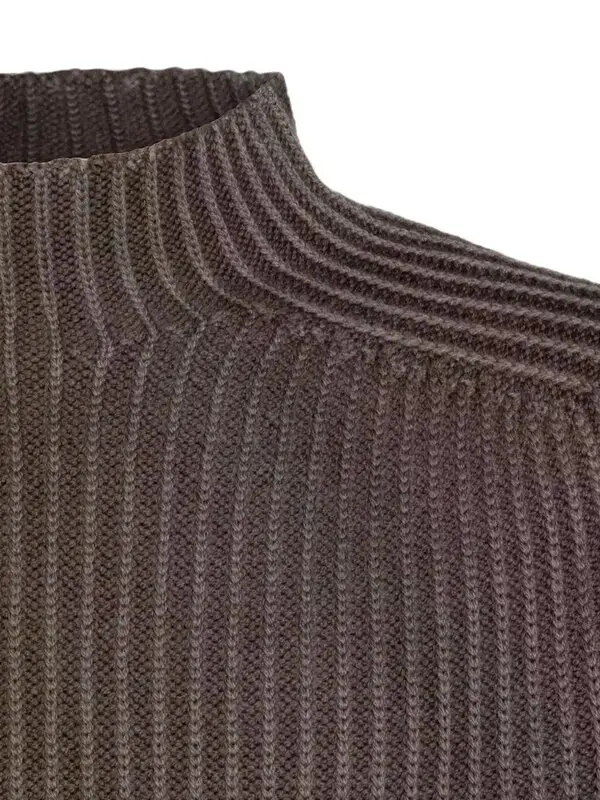04651 / A TRIP IN A BAG Ribbed Knit Mock Neck Sweater