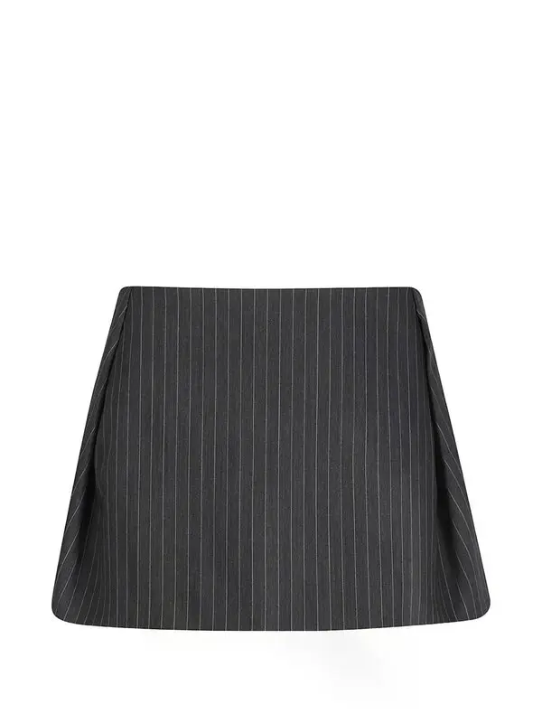 IRO PARIS Pinstripe-pattern Pleated Mini Skirt - Grey