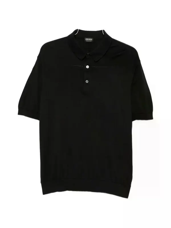 Zegna Short-sleeve Polo Shirt - Black