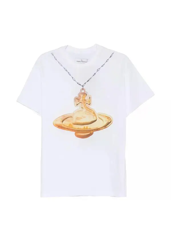 VIVIENNE WESTWOOD Orb-print Ribbed Tank Top - Blue