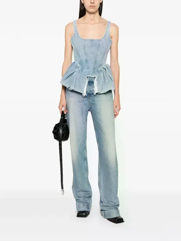 MARQUES' ALMEIDA Corset Top - Blue
