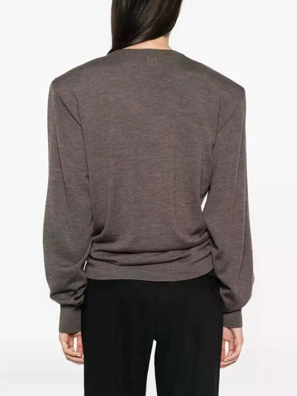 Magda Butrym Long Sleeve Knot Detail Sweater
