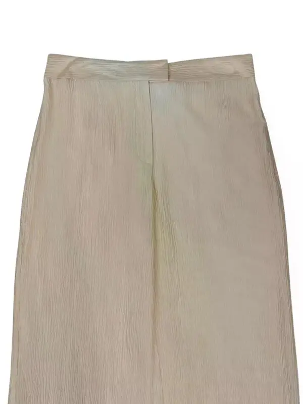OSCAR THE COLLECTION Crinkled Wide-leg Trousers