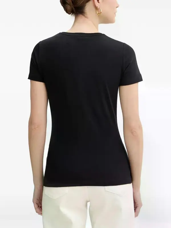 TRUSSARDI Logo-embroidered T-shirt