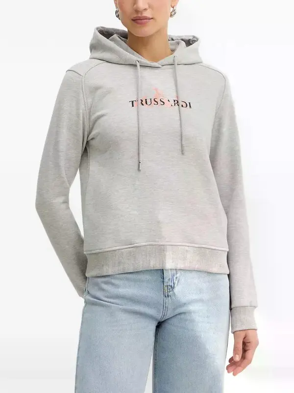 TRUSSARDI Logo Detail Hoodie