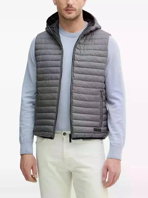 TRUSSARDI Hooded Quilted Gilet