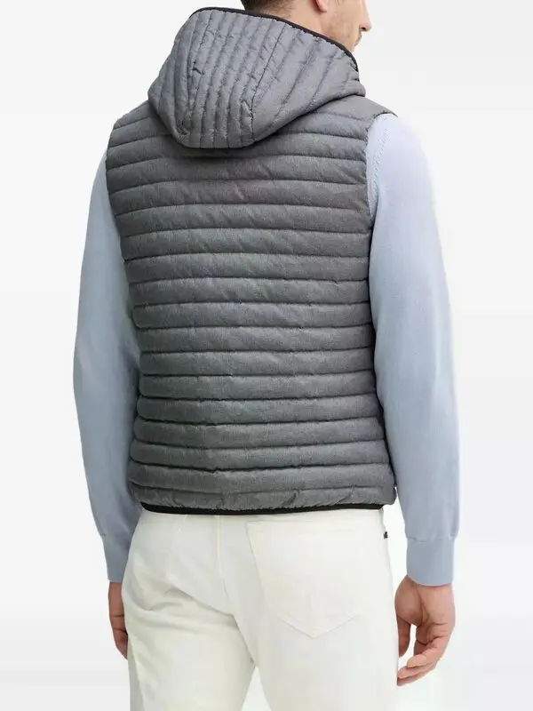 TRUSSARDI Hooded Quilted Gilet